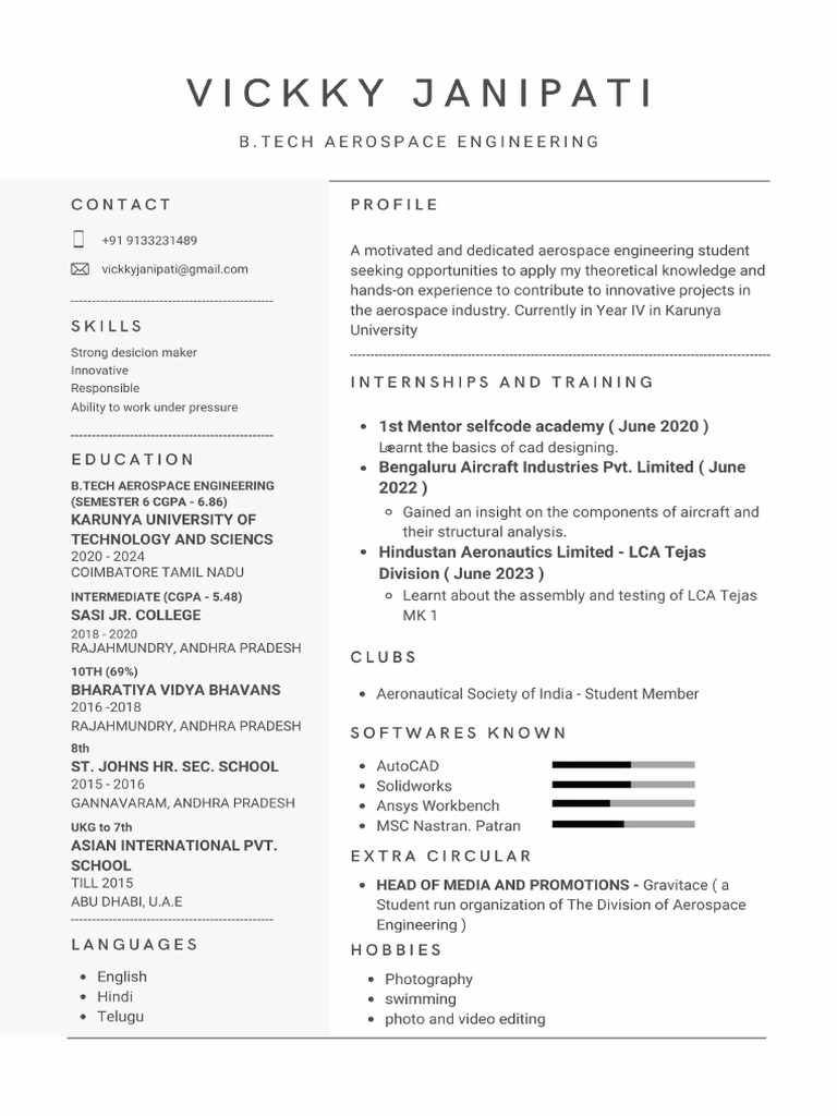 Resume VJ | PDF