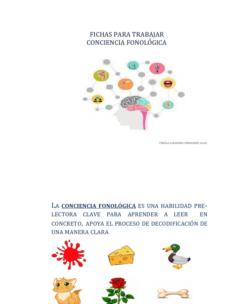 Conciencia Fonologica | PDF