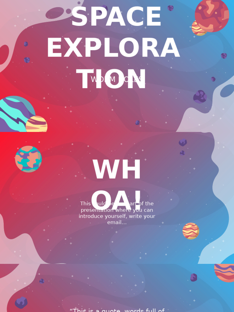 Outer Space by Slidesgo | PDF | Planets | Saturn