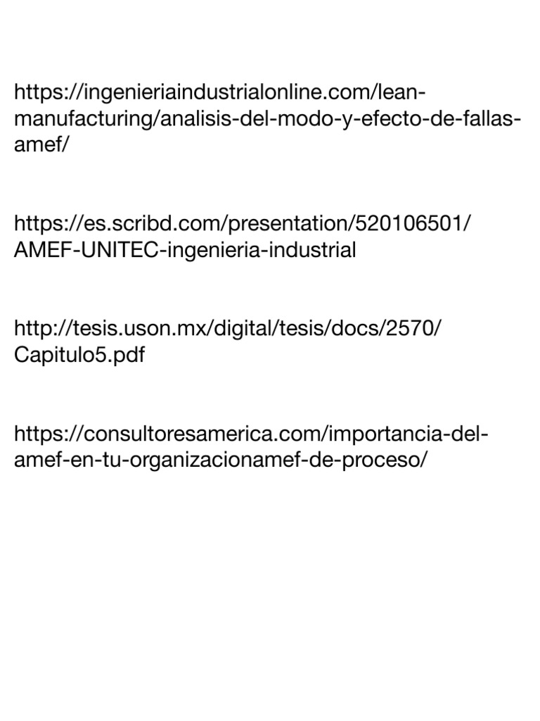 Referencias de Infografia AMEF | PDF