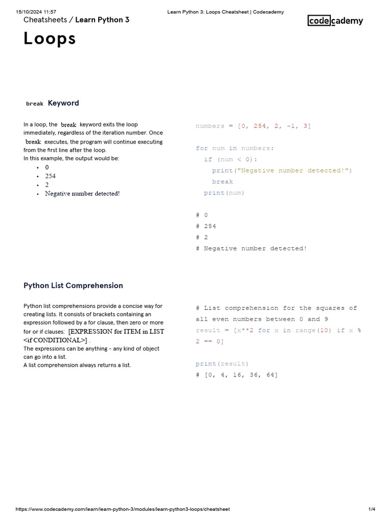 a imprimer 2 | PDF | Control Flow | Python (Programming Language)