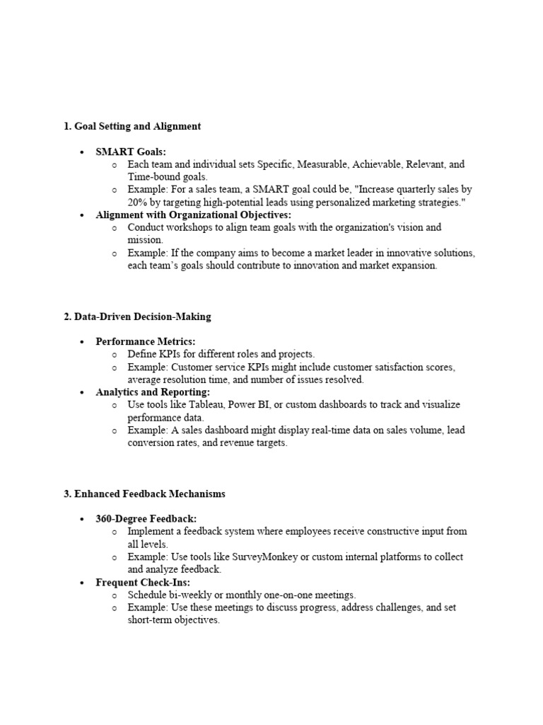 Results-Oriented Participative Autonomy Supervision | PDF | Goal | Performance Indicator