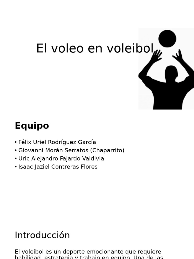 Voleo: Técnica Esencial en Voleibol | PDF