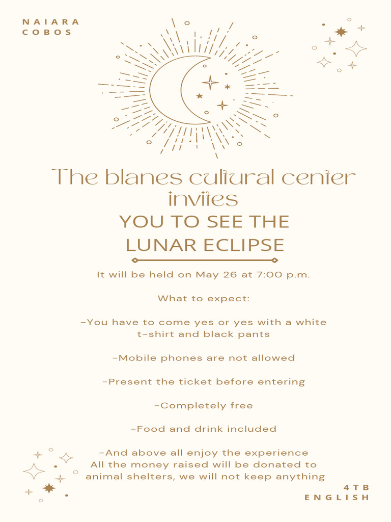 Total Eclipse of The Moon | PDF