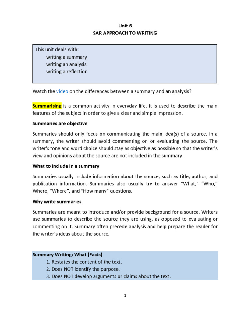 SAR approach to writing 24 | PDF | Tomato