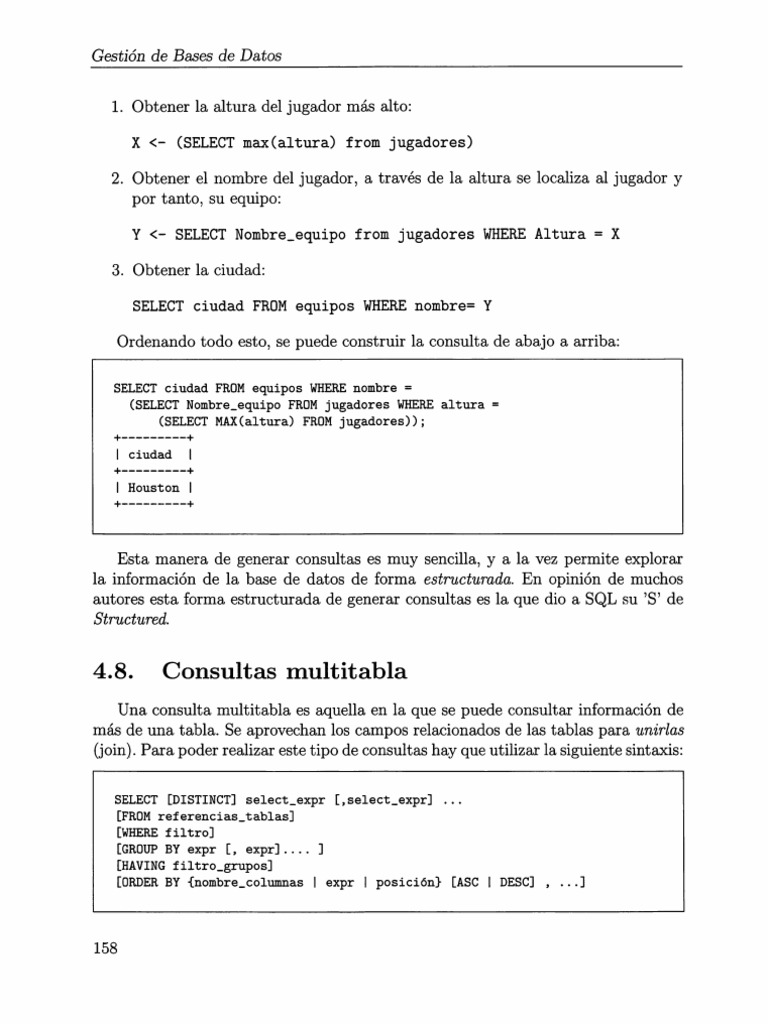 Consultas Multitabla | PDF | SQL | Gestión de datos