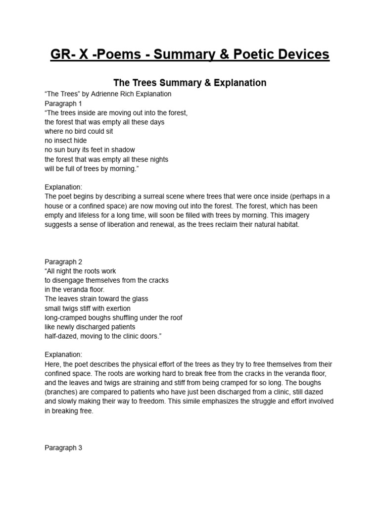 X - Poems - Summary & Poetic Devices | PDF | Poetry | Love