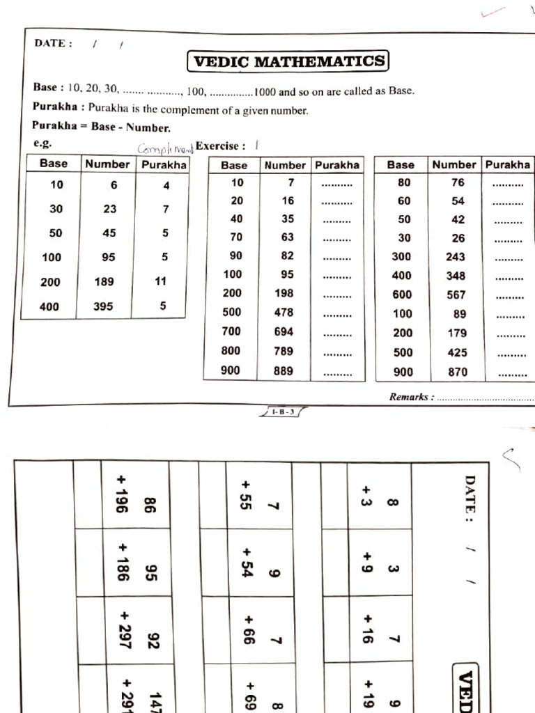 Vedic Maths Level 1. Book B | PDF