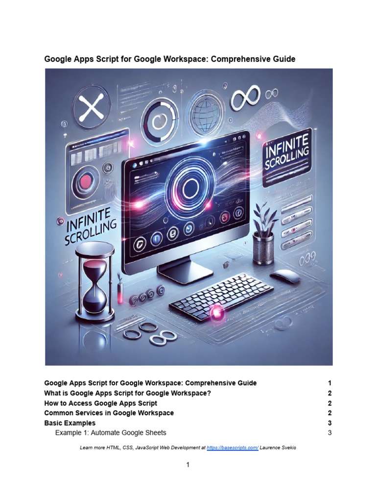 Google Apps Script For Google Workspace - Comprehensive Guide | PDF | Application Software ...