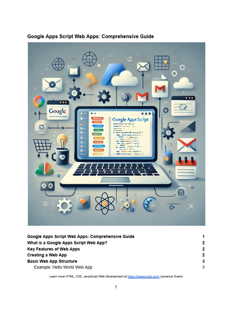Google Apps Script Web Apps_ Comprehensive Guide | PDF | World Wide Web ... Google Apps Script Web Apps_ Comprehensive Guide | PDF | World Wide Web ...