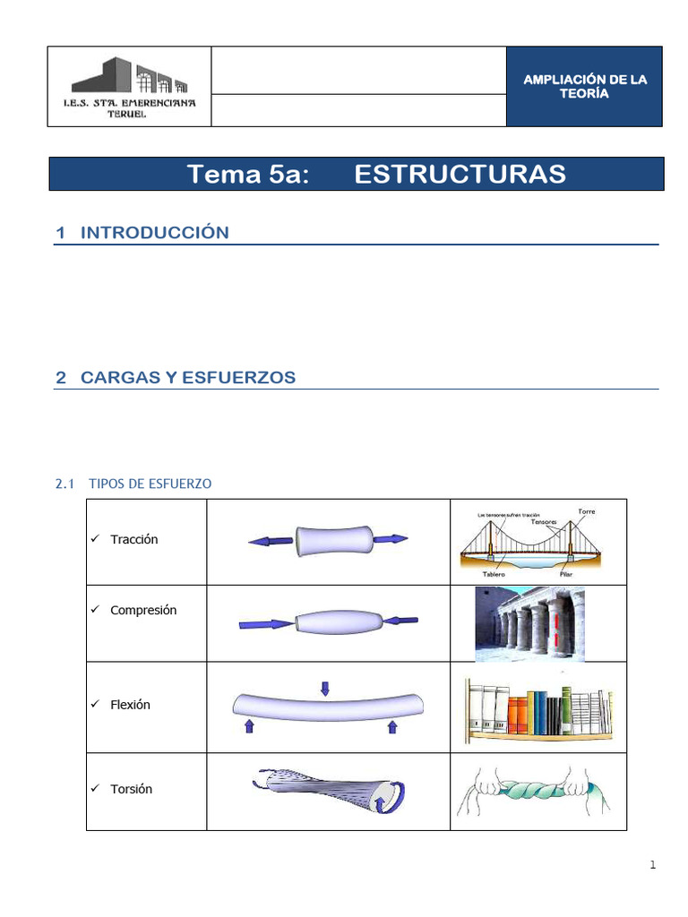 2º Eso - Tema 5 - Estructuras Ampliacion | PDF | Bóveda (Arquitectura) | Braguero