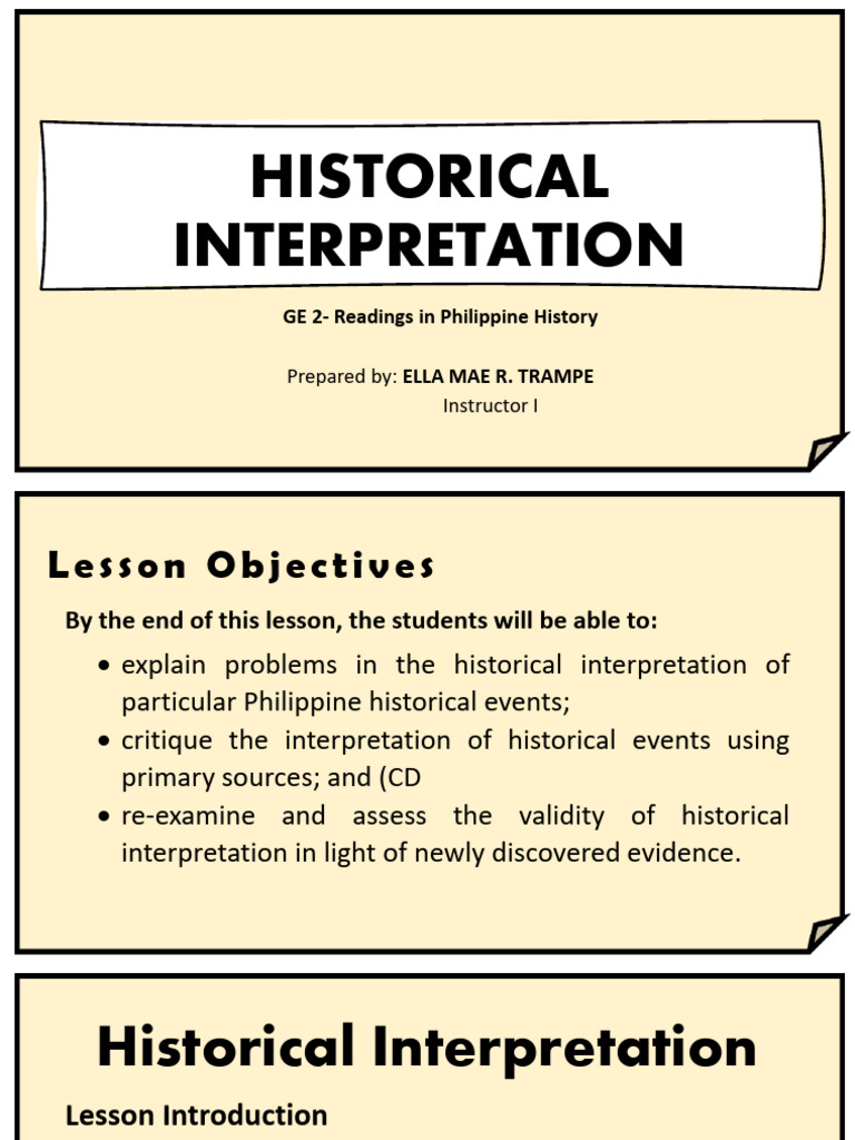 HISTORICAL-INTERPRETATION | PDF