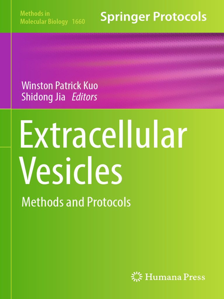 Extracellular Vesicles Methods and Protocols | PDF | Biopsy | Cell Biology