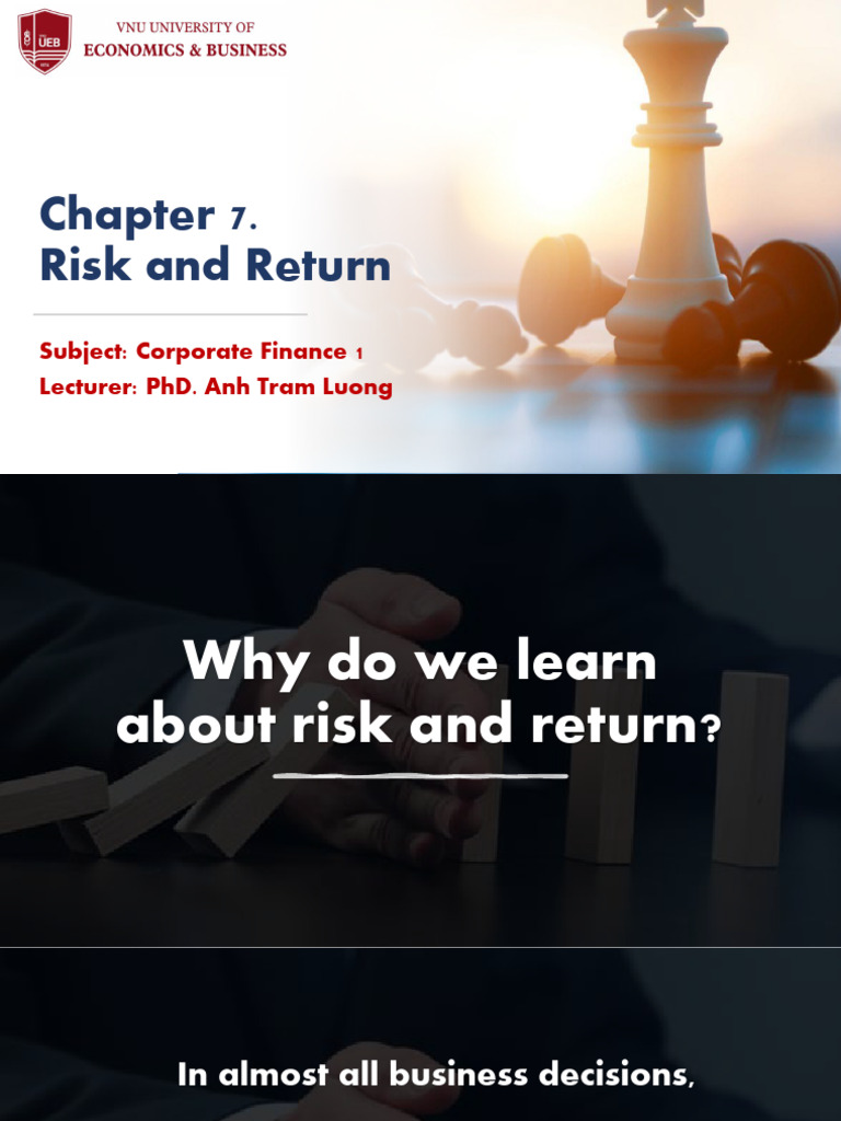 Chapter 7. Risk and Return | PDF | Standard Deviation | Financial Risk