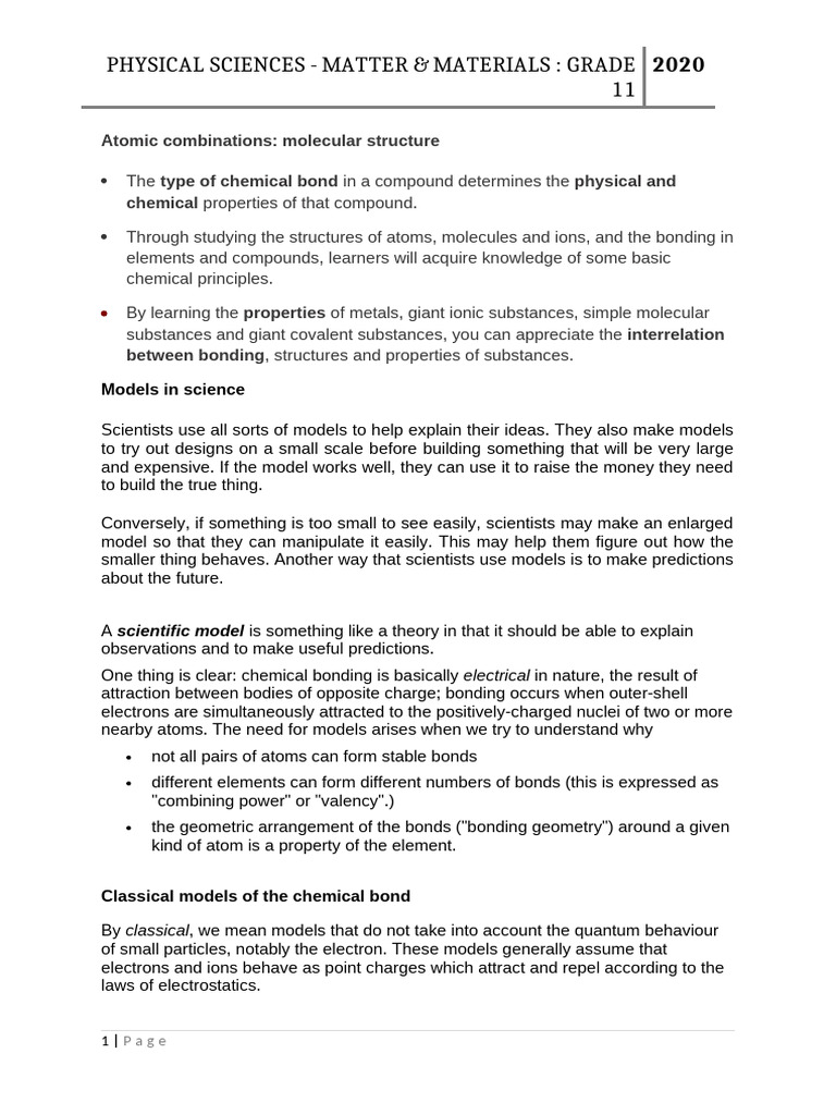 Bond Energy and Molecular Structure Insights | PDF | Chemical Bond ...