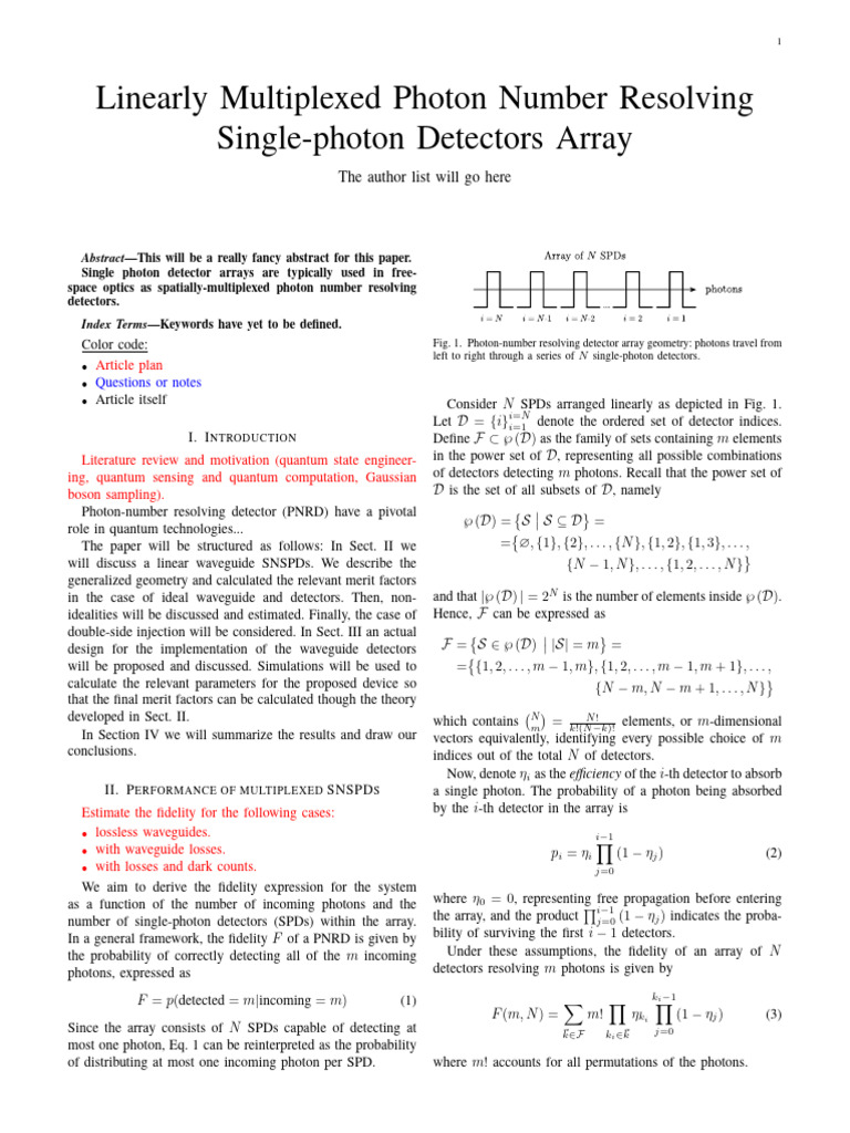 LEONARDO Linearly Multiplexed Photon Number Resolving SNSPDs Array | PDF | Materials Science ...
