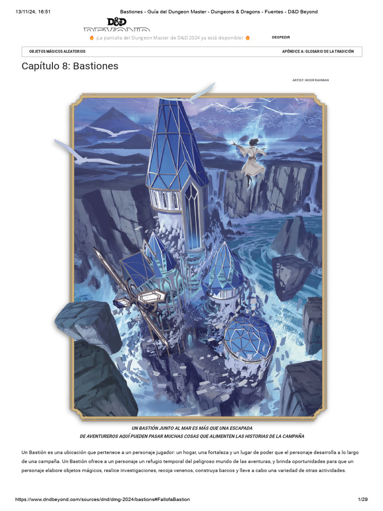 Bastiones en D&D 2024: Guía Esencial | PDF | Calabozos y Dragones