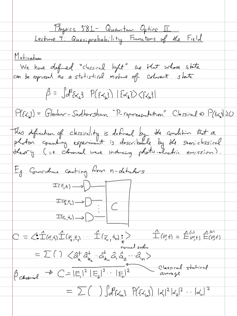 Phys581 Lect04 | PDF