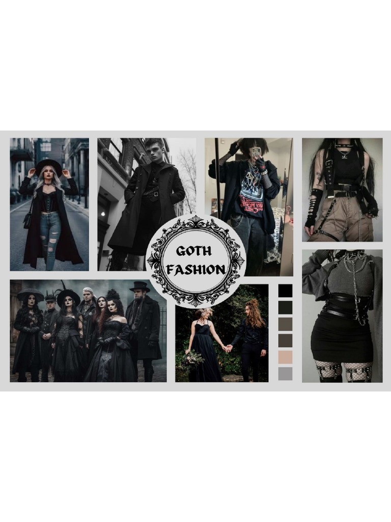 Goth and Punk Mood Board by FARHEEN 10TH A ROLL NO 2 | PDF