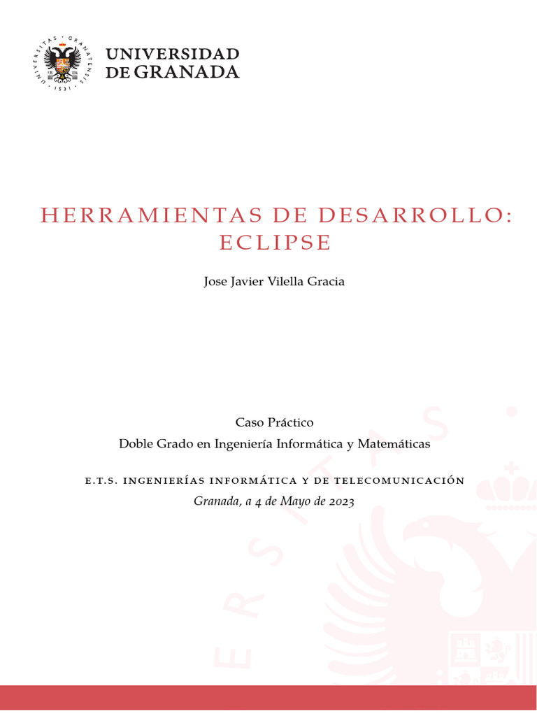 Trabajo ISI | PDF | Eclipse (software) | Entorno de desarrollo integrado