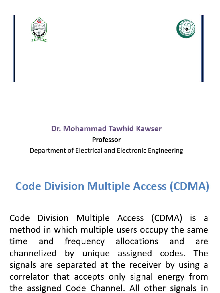 15_CDMA | PDF | Channel Access Method | Computer Science