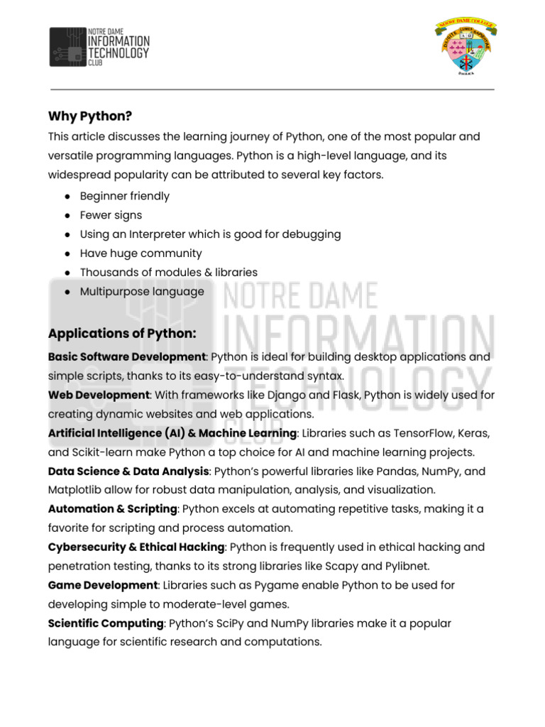 Python Programming by NDITC | PDF | Python (Programming Language ... Python Programming by NDITC | PDF | Python (Programming Language ...