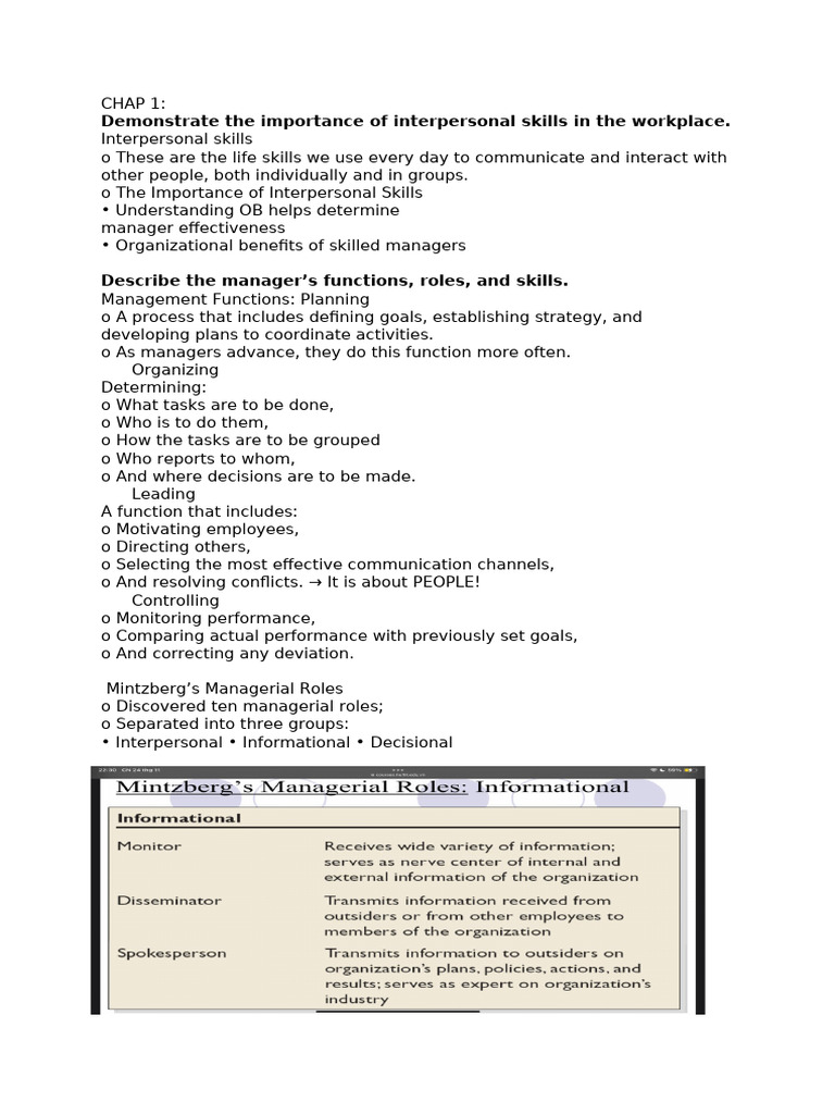 Organizational Behavior Summary | PDF | Attitude (Psychology ...