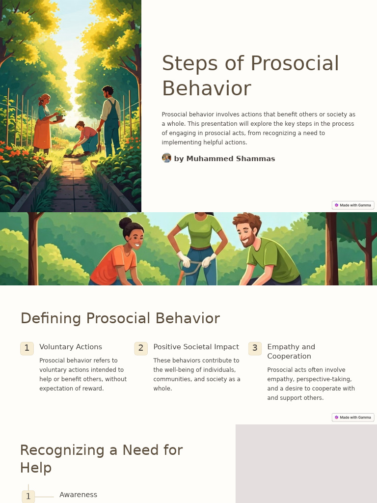 Steps of Prosocial Behavior | PDF | Empathy | Behavior