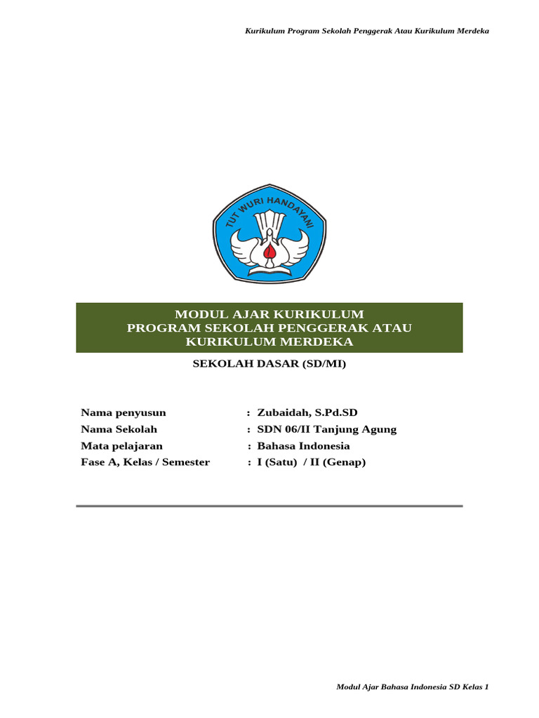 4. Modul Bi Kls 1 Genap | PDF