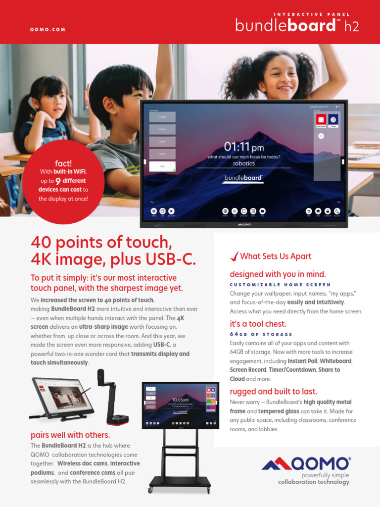 BundleBoardH2 Product-Brochure QOMO v1.2 | PDF | Digital Technology | Consumer Electronics