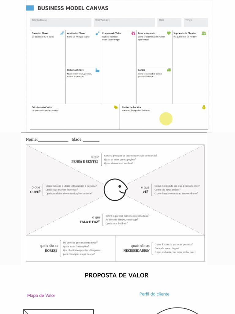 Como montar seu canvas - dicas | PDF