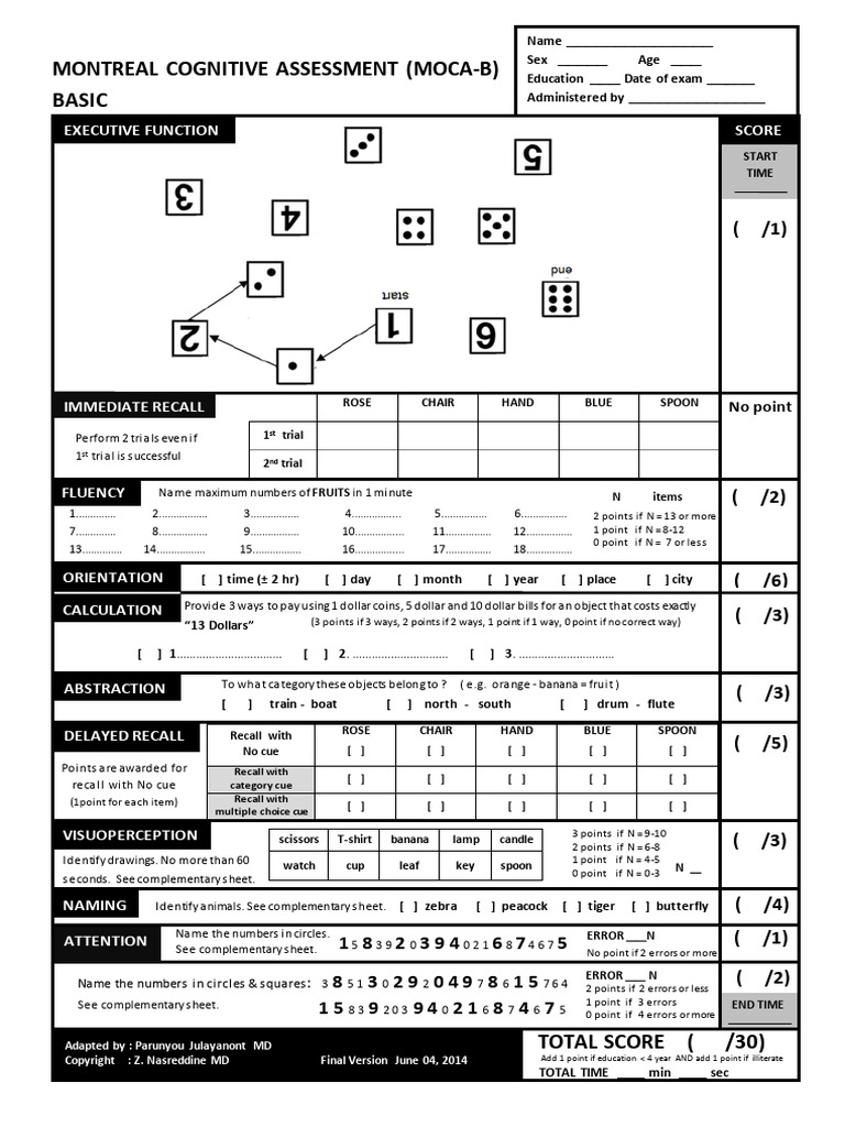 Montreal Cognitive Assessment Basic English FINAL VERSION 4 June 2014 ...