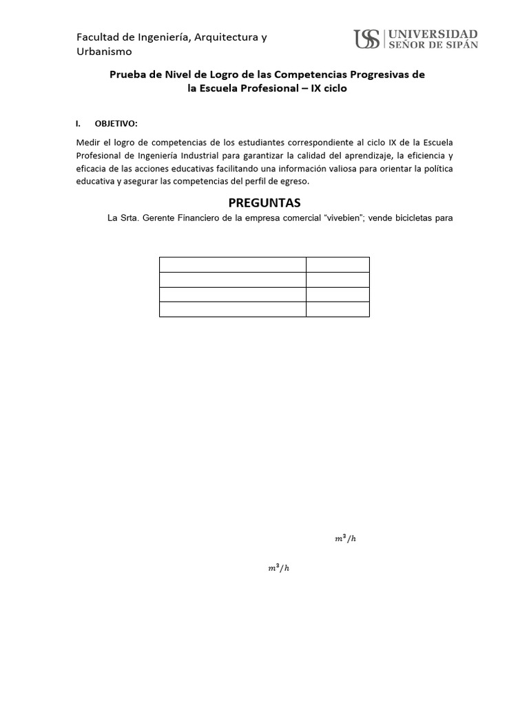 Prueba de Nivel de Logro IX CICLO | PDF