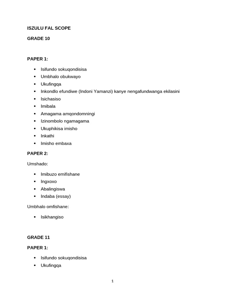 ISZULU FAL SCOPE | PDF