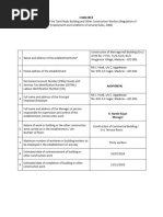 Muster Roll Format for Construction Work | PDF