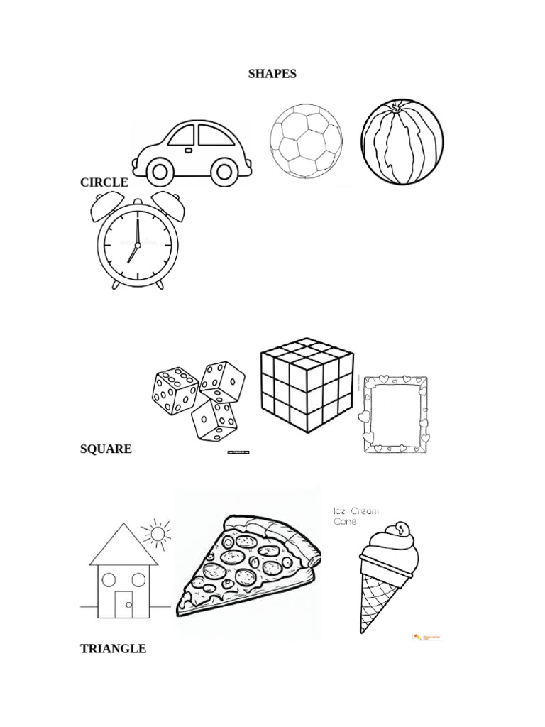 SHAPES To Color | PDF