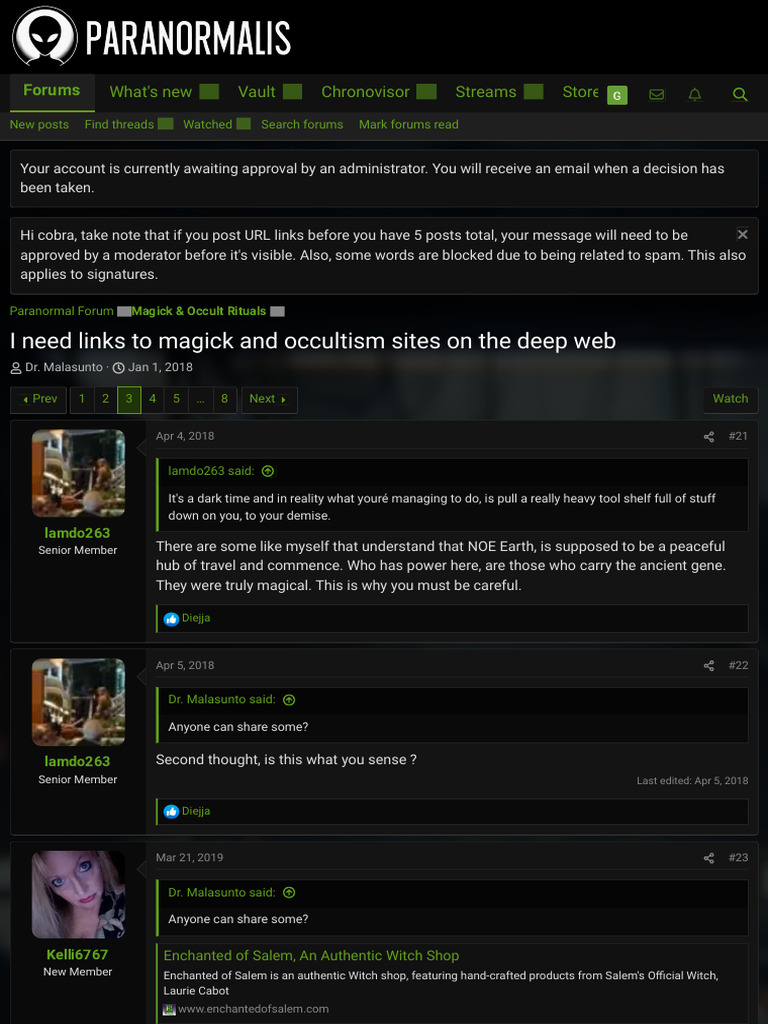 I Need Links To Magick and Occultism Sites On The Deep Web: What's New ...