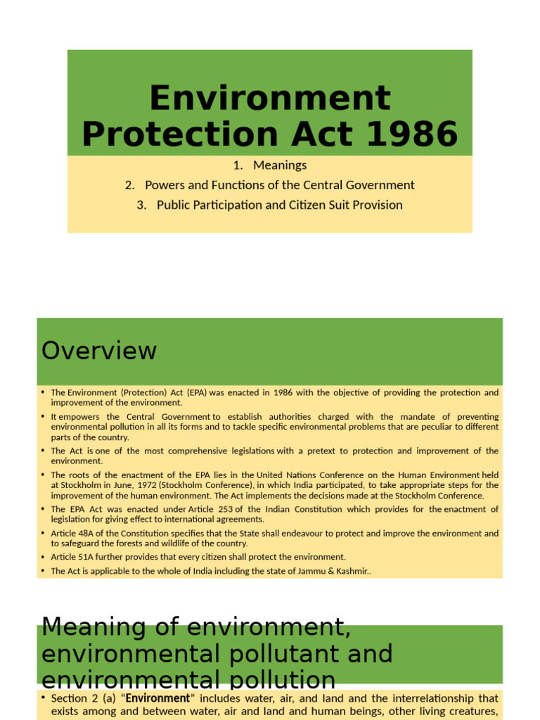 EPA 1986 a, b and d | PDF | Lawsuit | Environmental Protection