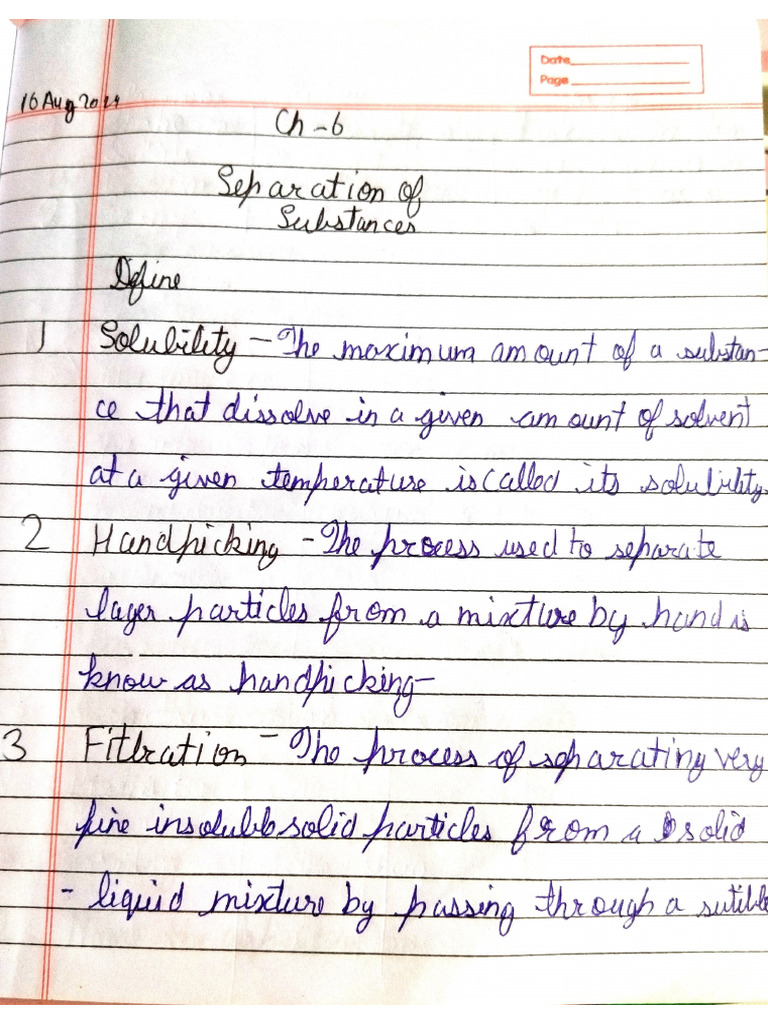Science CH6 Separation of Substance | PDF