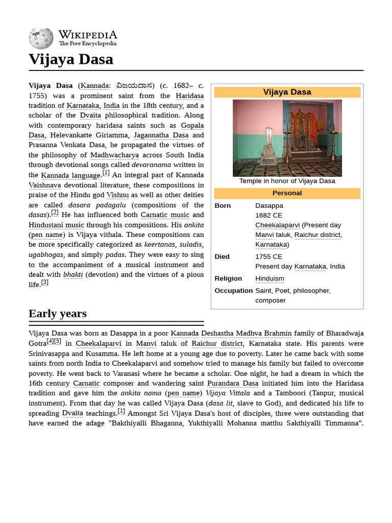 Vijaya_Dasa | PDF | Indian Poetics