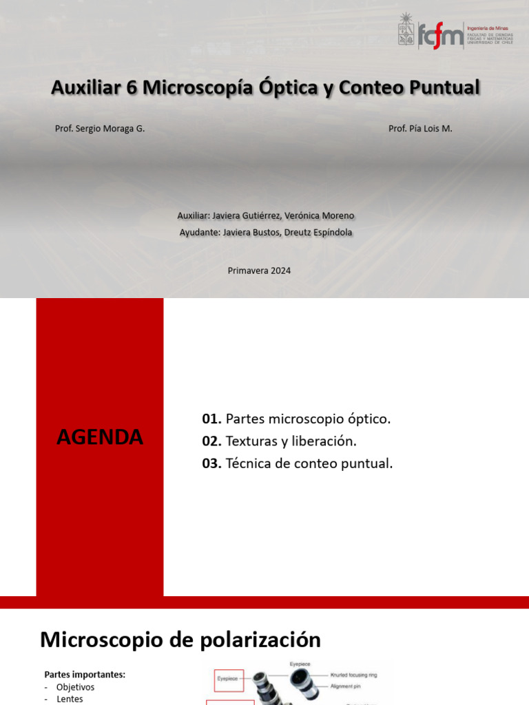 Auxiliar_6_Microscop_a_ptica_y_Conteo_Puntual (1) | PDF | Óptica | Electromagnetismo