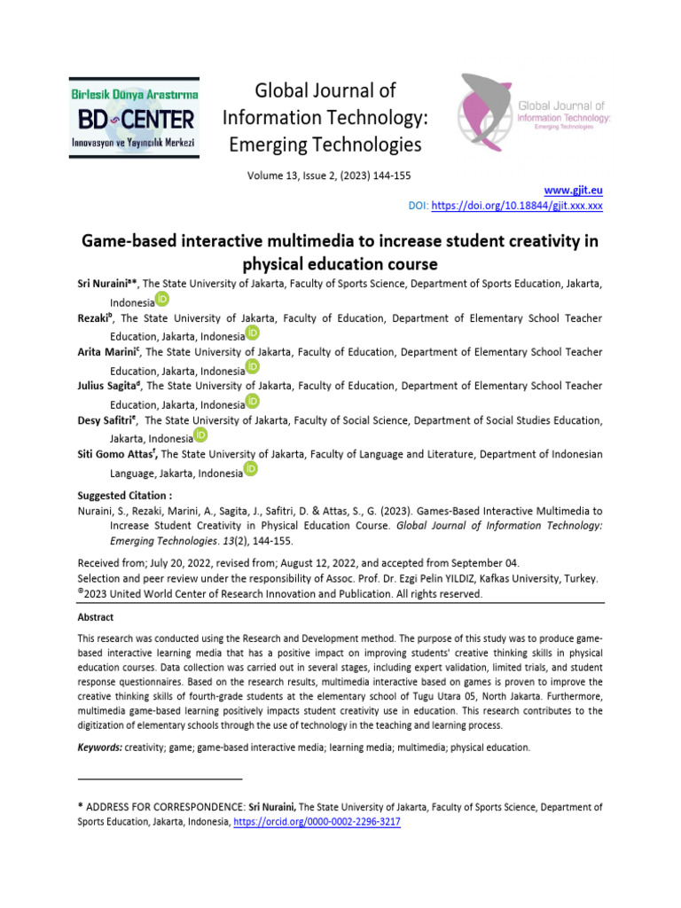 Games | PDF | Educational Technology | Multimedia