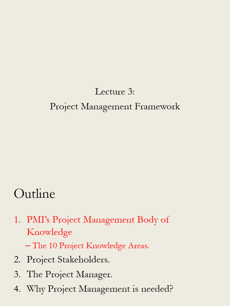 L3-Project management Framework_F | PDF | Project Management ...