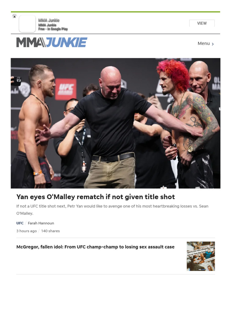 MMA Junkie - UFC and MMA News, Rumors, Live Blogs and Vidheos | PDF ...