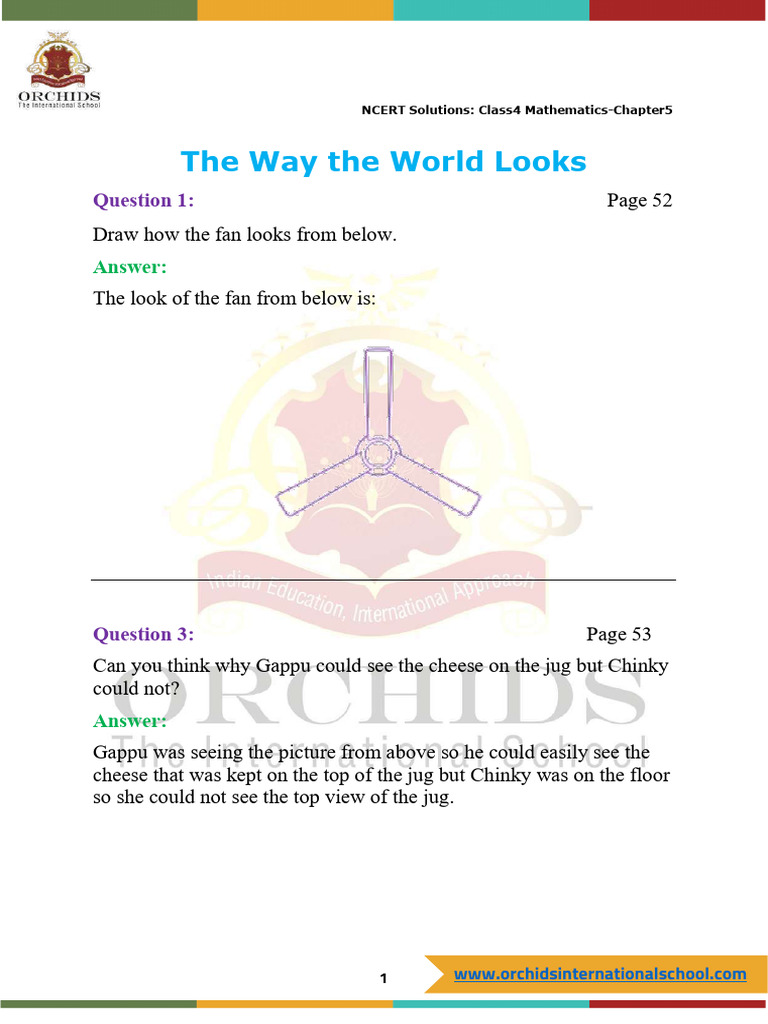 Grade 4 Chapter 5 The Way The World Looks Compressed | PDF