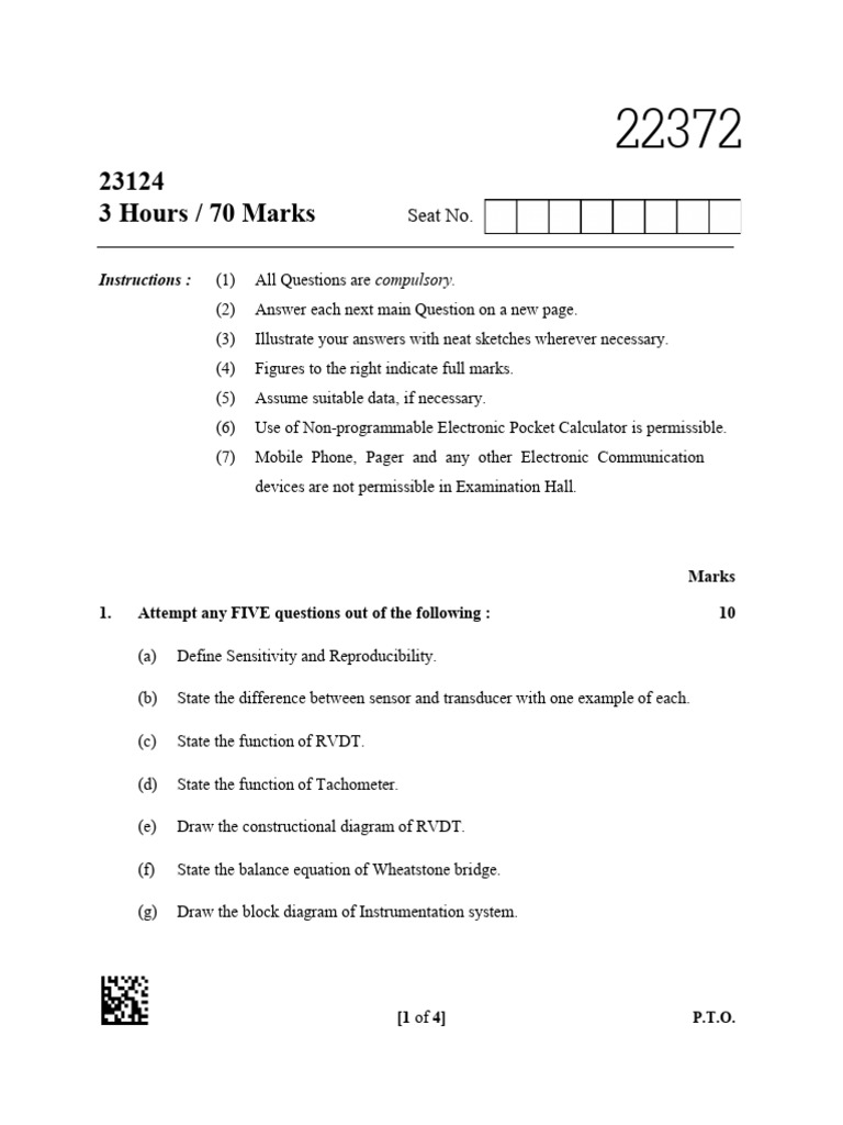 22372 2023 Winter Question Paper[Msbte Study Resources] | PDF | Flow ...