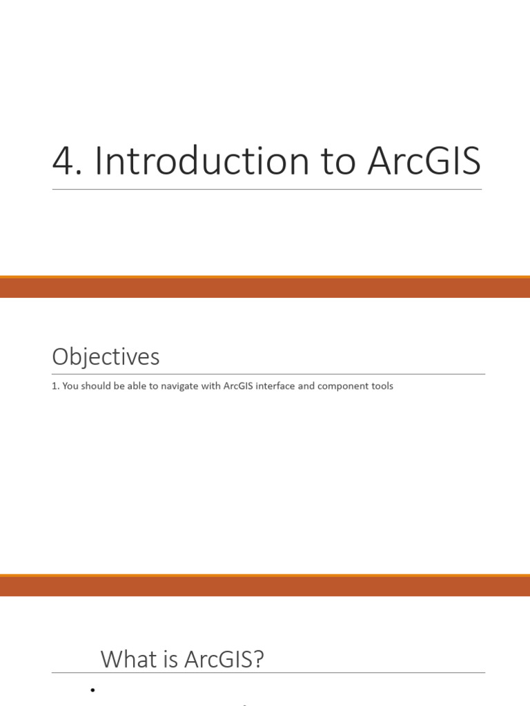 4.Intro to ArcGIS | PDF | Arc Gis | Geographic Data And Information