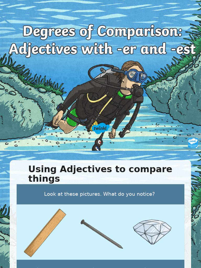 Za HL 376 Degrees of Comparison Using Suffixes Er and Est Ver 2 | PDF ...