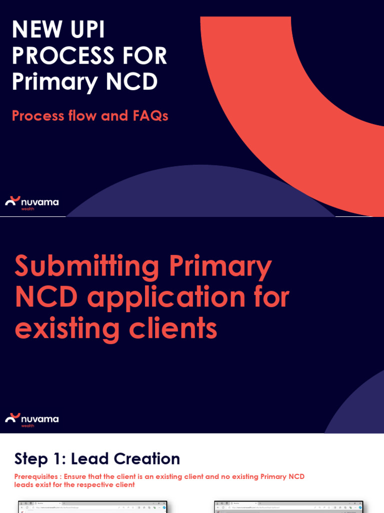 New UPI Process For Primary NCD | PDF | Cyberspace | Computing