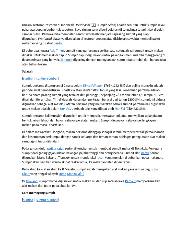 Pengertian Waribashi dan Sejarahnya | PDF
